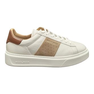 Woolrich Homme, Chaussures, Blanc, Taille: 45 EU Classic Court Band