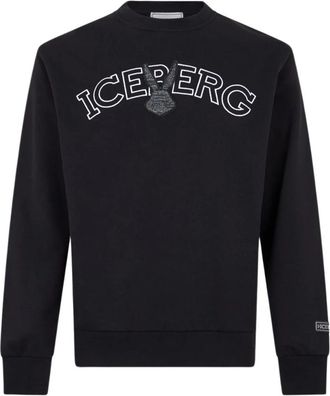 Iceberg Rundhals-Sweatshirt - - Sweatshirts & Hoodies - Herren - Schwarzk - XL