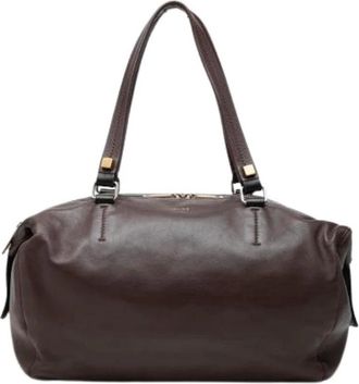 Celine Pre-owned Trio Shoulder Bag - Femme - Pre-owned - Brun - Taille: ONE Size