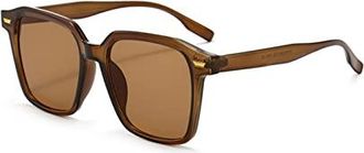 Generic Lunettes de soleil tendance 2025 pour hommes et femmes lunettes de soleil grand cadre extérieur été plage pare-soleil lunettes de soleil décoratives (