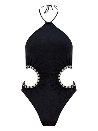 Cult Gaia maillot de bain à découpes - Noir