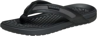 Crocs Herren Yukon Sport Flip Flipflop, Schwarz, Schiefergrau, 45 EU