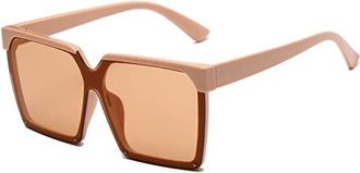 Generic Lunettes de soleil tendance pour femme à large monture (couleur : F, taille : moyenne) 2026