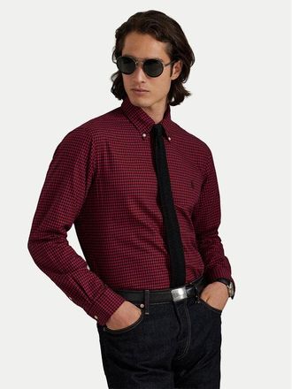 Polo Ralph Lauren Hemd 710953644001 Dunkelrot Custom Fit