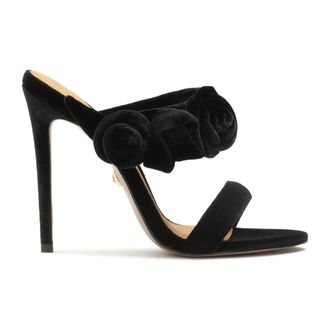 Kazar Absatz-Sandalen verziert mit 3D-Rosen - - Shoes - Damen - Schwarzk - 38 EU