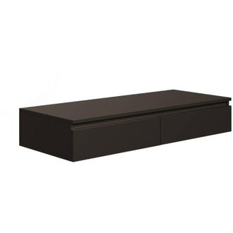 Selsey Selsey - Bemmi - H&auml;ngeschreibtisch / Schminktisch mit Schubladen, Schwarz, 120 cm