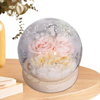 Generico in Kuppel: frische, dekorative Tischdekoration, sch&ouml;nes Glasglocken-Arrangement f&uuml;r besondere Anl&auml;sse | Heimdekoration f&uuml;r Feiertage, romantische Gesc