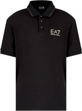 Emporio Armani Emporio Armani Ea7, Homme, Tops, Noir, Taille: L Polo Gold Label