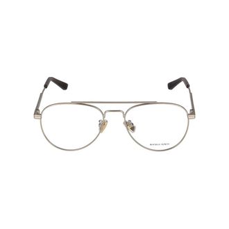 Bottega Veneta unisex, Accessoires, Jaune, Taille: 54 MM Lunettes Or Transparentes Bv1340Ok 003