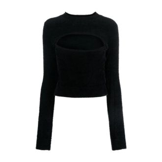 Moschino Rundhals-Strickwaren - - Knitwear - Damen - Schwarzk - M