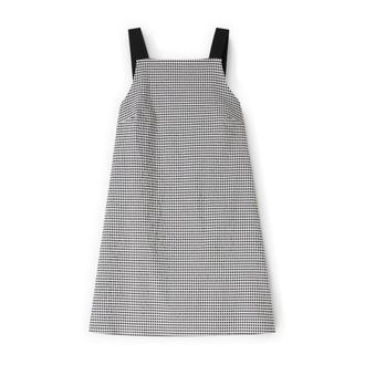 Motivi Kurzes A-Linien-Kleid mit Vichykaro-Muster - - Dresses - Damen - Schwarzk - S