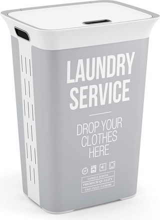 Curver Kis Chic W&auml;schekorb - dekorierter W&auml;schekorb 60 l - 44 x 35 x 61 H Home Service