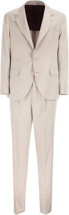 Brunello Cucinelli Homme, Costumes, Beige, Taille: XL Costume deux boutons pliss&eacute;
