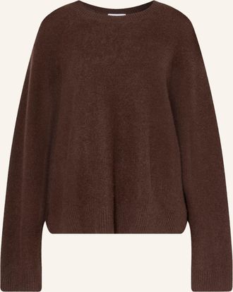 Mrs & Hugs Mrs & Hugs Oversized-Pullover Mit Cashmere braun