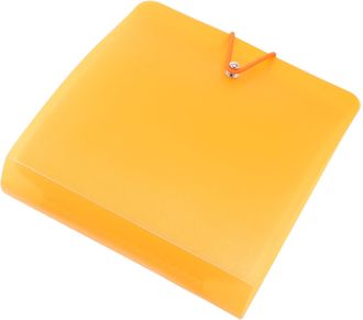 DOITOOL CD Organizer Tasche aus Robustem PP Material Orange 24 F&auml;cher CD Halter zur Aufbewahrung und Schutz von und DVDs f&uuml;r Zuhause und Unterwegs