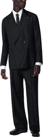 Tagliatore Costume ajust&eacute; en laine Super 110s - Homme - Costumes - Noir - Taille: 2XL