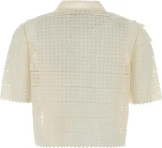 Frame Denim Lattice Shirt - Cream