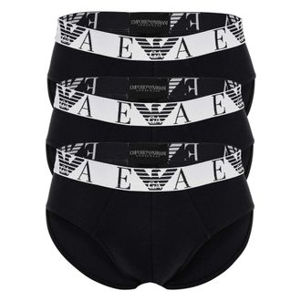 Emporio Armani Slip 3-Pack Cotton Stretch Briefs with Logo