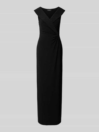 Lauren Ralph Lauren Abendkleid mit Knotendetail Modell LEONIDAS