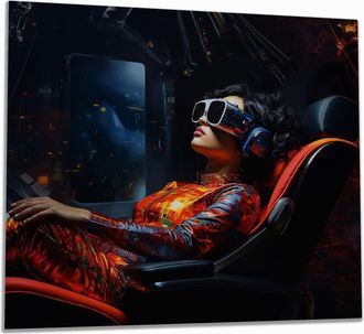 Wallario Herdabdeckplatte/Spritzschutz aus Glas, 1-teilig, 60x52cm mit 8mm hohen Füßen, für Ceran- und Induktionsherde, Virtuelle Dimensionen