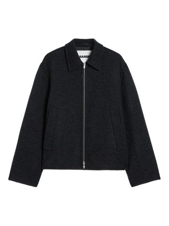 Jil Sander veste en laine - Noir