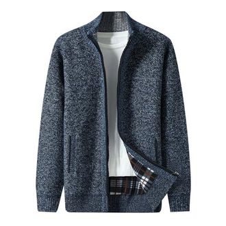 Generic Cardigan Homme - Manteau Cardigan Homme Chaud en Laine Polaire &Eacute;paissi pour Saisons Automne et Hiver Mode D&eacute;contract&eacute;
