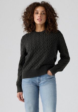 Levi's Rundhalspullover BOYFRIEND CREW PU Mit Zopfmuster
