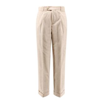 HUGO BOSS Peet Pleat Corduroy Hose - - Trousers - Herren - Beige - M