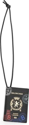 Balenciaga Passport Graphic Keyring