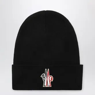 Moncler Schwarze M&uuml;tze aus Wolle
