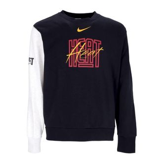 Nike Homme, Sweatshirts et sweats &agrave; capuche, Noir, Taille: XL SweaT-shirt Miami Heat Basketball Crewneck