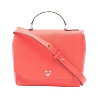 MCM Pre-owned Leder Handtasche - - Pre-owned - Damen - Orange - ONE SIZE