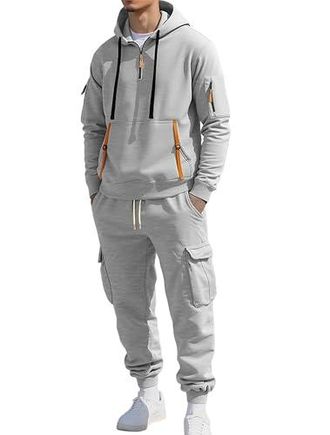 Generic Combinaison de sport 2 pièces décontractée à manches longues pour femme