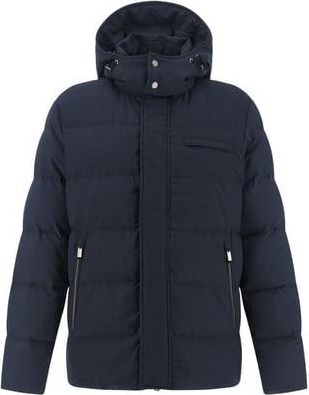Paul & Shark Manteau droit &agrave; capuche en laine