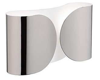 FLOS Foglio Wandleuchte, Nickel-Finish, Chrome, 37x21x9,7