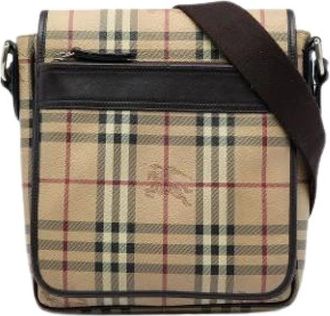 Burberry Pre-owned Sac bandouli&egrave;re en toile - Femme - Pre-owned - Beige - Taille: ONE Size