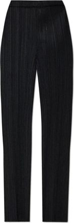 Issey Miyake Femme, Pantalons, Noir, Taille: 46 FR Pleated Pantalons