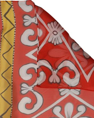 Dolce & Gabbana Silk Printed Scarf - Multicolor