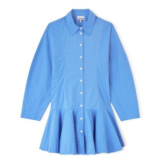 Ganni Damen, Kleider, Blau, SGr&ouml;&szlig;e