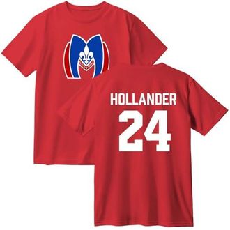 Generic Heated Rivalry Merch Hockey T-shirt unisexe col rond d&eacute;contract&eacute; &agrave; manches courtes, Rouge, XXL