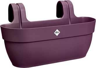 ELHO Vibia Campana Easy Hanger L 46 - &Uuml;bertopf f&uuml;r Balkon & Au&szlig;en - &Oslash; 46.0 x H 26.5 cm - Lila/Ahorn Lila