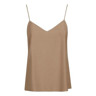 Max Mara &Auml;rmellose Oberteile - - Tops - Damen - Braun - S