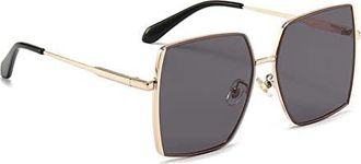 Generic Lunettes de soleil carrées pour femmes, lunettes décoratives pour vacances, plage, pare-soleil (couleur : A, taille : moyen) 2026, a, Taille unique