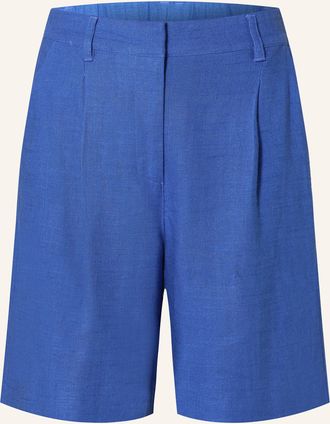 Y.A.S. Shorts Mit Leinen blau
