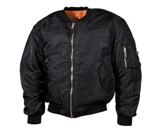 MFH Outdoorjacke US Pilotenjacke MA1, schwarz, gro&szlig;e Gr&ouml;&szlig;en