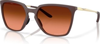 Oakley Damen Oo9480 Sielo quadratische rechteckige Sonnenbrille, Matt Grenache/Prizm Brown Gradient, 57 mm