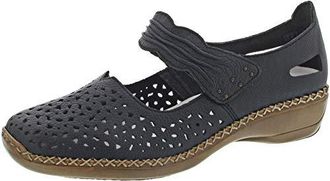 Rieker 41399, Ballerines Femme, Bleu (Royal), 37 EU