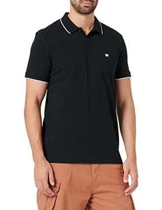 Wrangler Polo Shirt Chemise, Black, X-Large pour des Hommes