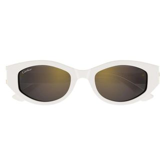 Cartier Ct0667S Sonnenbrille - - Accessories - Damen - Wei&szlig; - 51 MM