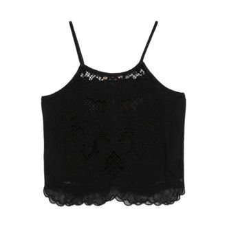 Twinset Femme, Tops, Noir, Taille: 36 FR Top sans manches